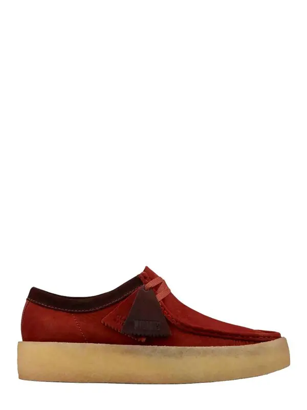 Clarks Wallabee Cup Nubuck Desert Boots - Red