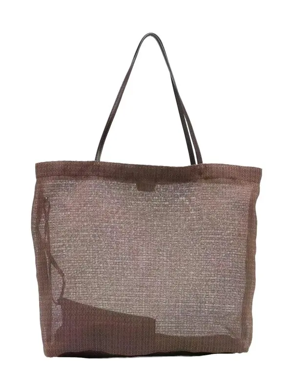 THE ROW Barn Mesh Tote Bag - Brown