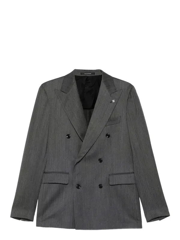 Tagliatore Double-breasted Tailored-trousers Suit - Grey