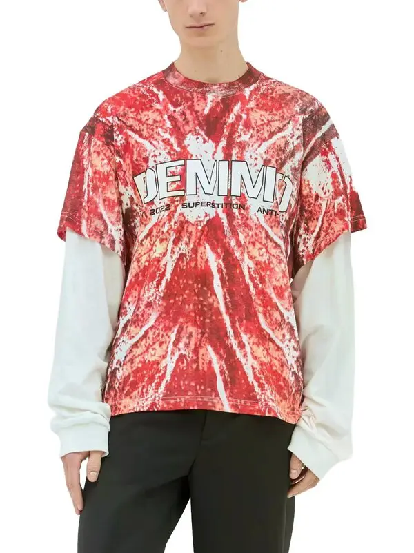DEMON Return To Flesh Layered T-shirt - Red