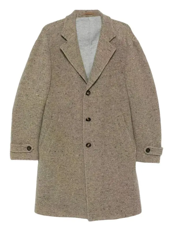 Eleventy Single-breasted Coat - Neutrals