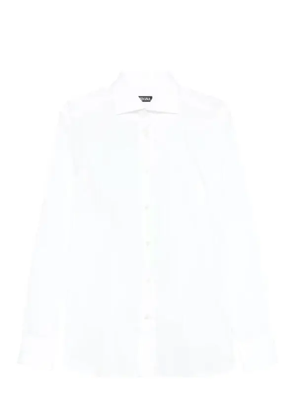 Zegna Long-sleeve Buttoned Shirt - White