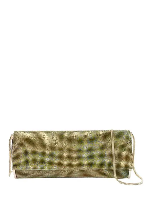 Benedetta Bruzziches Crystal-embellished Shoulder Bag - Green