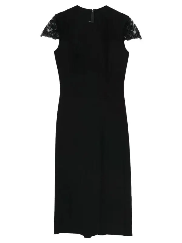 Ermanno Scervino Lace-trimmed Dress - Black