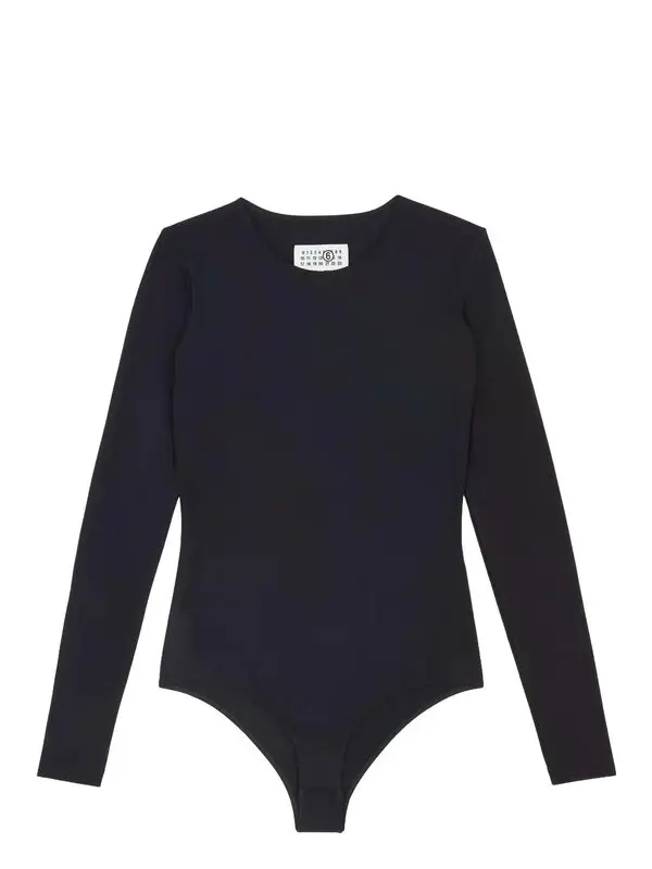MAISON MARGIELA Long-sleeve Jeans Bodysuit - Black