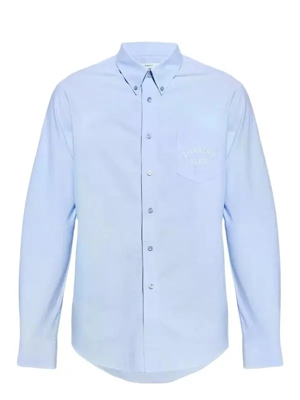 Givenchy Logo-embroidered Shirt - Blue