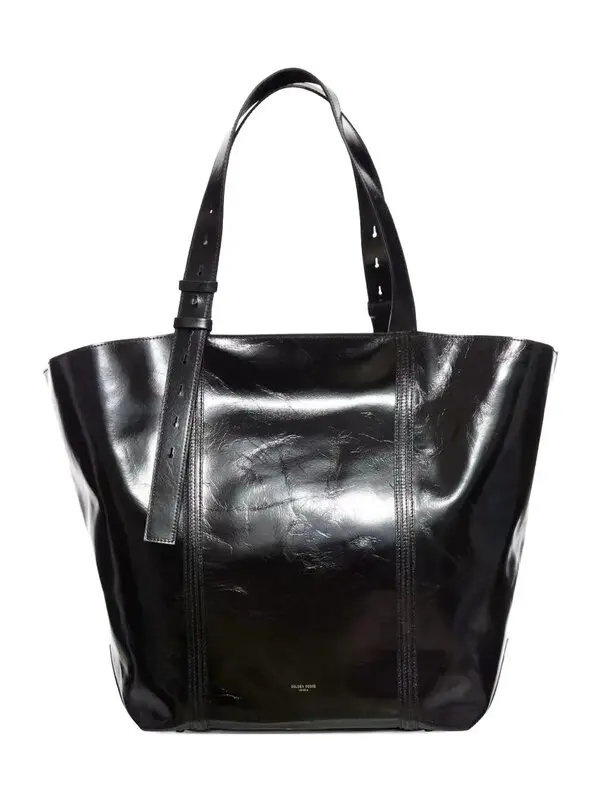 Golden Goose Leather Tote Bag With Belt Detail - Black