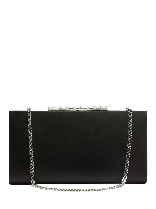 STUART WEITZMAN Crystal-embellished Clutch - Black