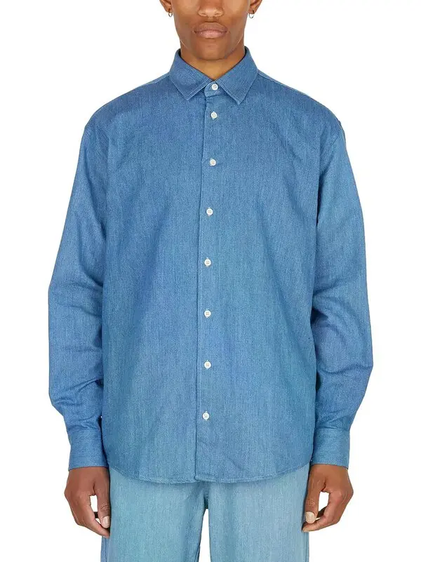 SOULLAND Long-sleeve Shirt - Blue