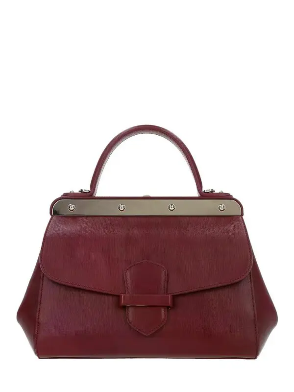 FRANZI Margherita Leather Tote Bag - Red