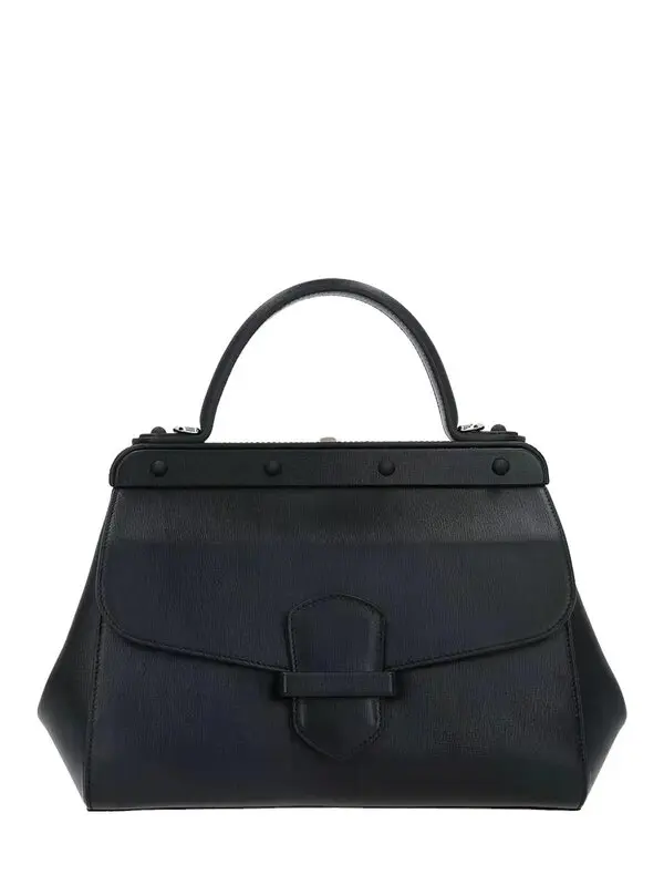 FRANZI Margherita Leather Tote Bag - Black