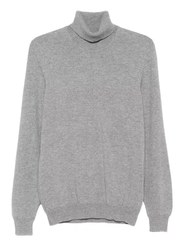 Fedeli Turtleneck Cashmere Sweater - Grey