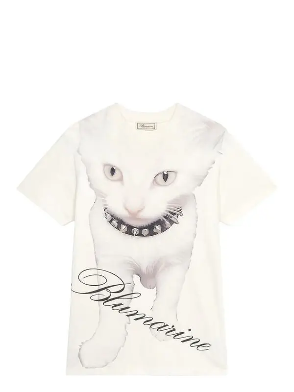 Blumarine Printed Top - White