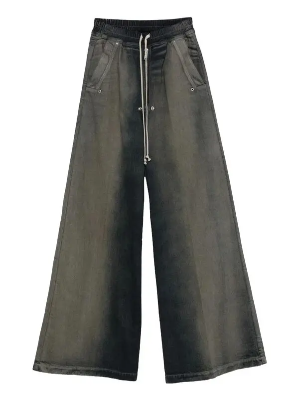 Rick Owens Wide Leg Trousers - Blue