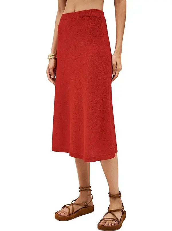 Ba&sh Kaly Midi Skirt - Red