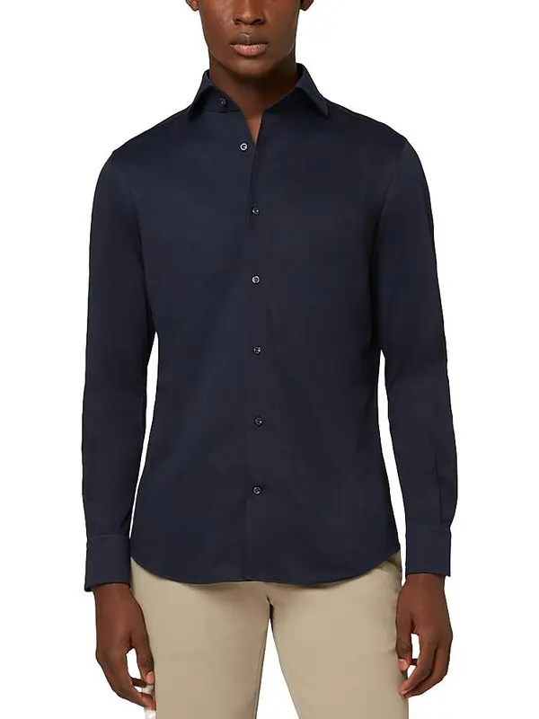 Boggi Milano Regular Fit Shirt - Dark Navy