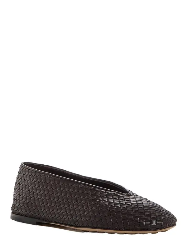 Bottega Veneta Intrecciato Ballet Flats - Brown