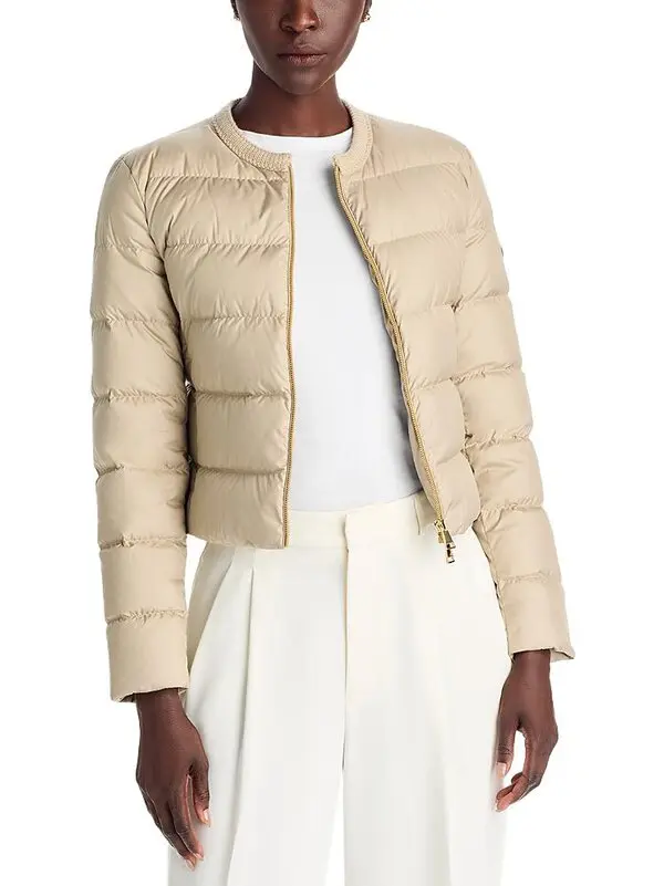 Moncler Mauvezin Down Puffer Jacket - Beige