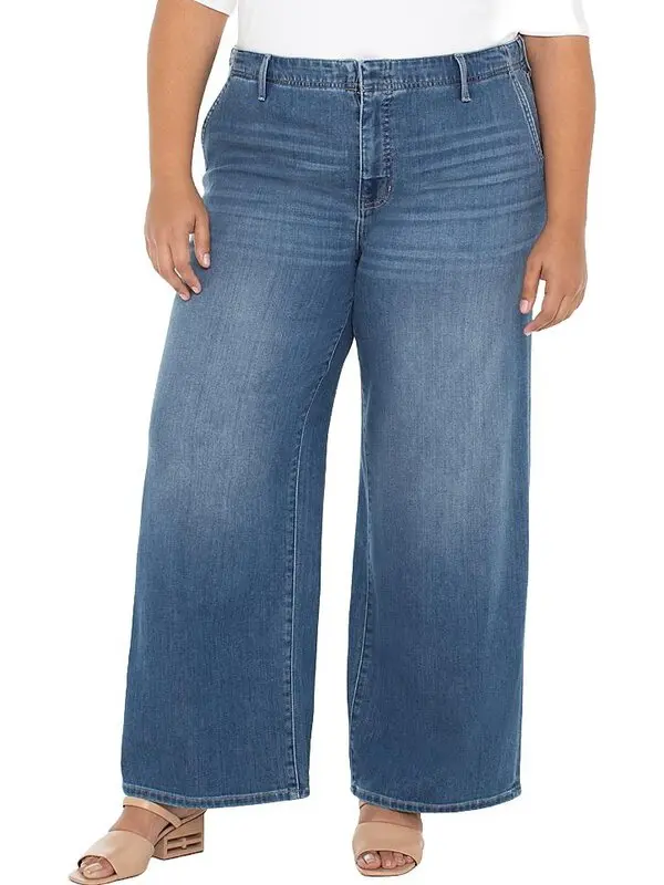 LIVERPOOL Weekender High Rise Wide Leg Jeans - Walnut Creek