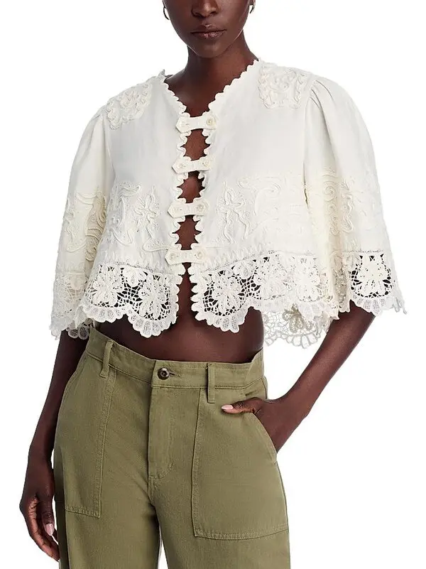 Sea Iyla Soutache Top - White