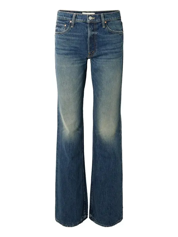 MOTHER The Reifler High-rise Straight-leg Jeans - Blue