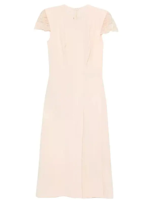 Ermanno Scervino Lace-trimmed Shift Dress - Pink