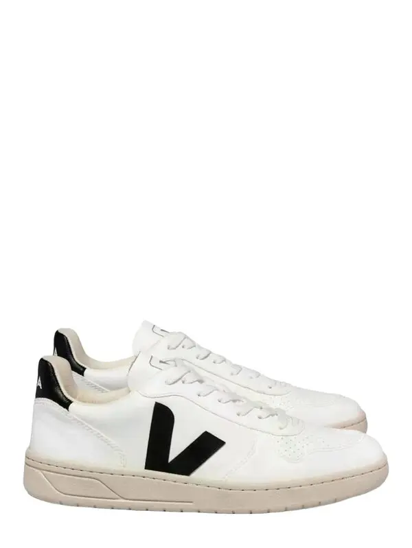 VEJA V-10 Leather Sneakers - White