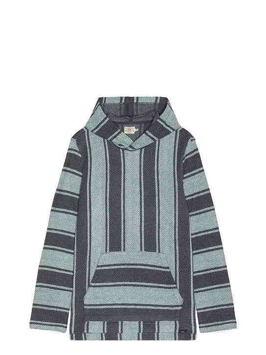Faherty Brand Whitewater Hoodie - Teal Channel Stripe