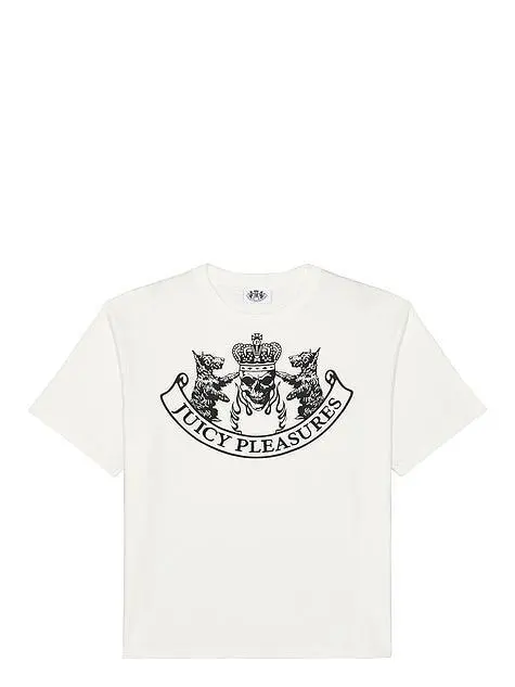 PLEASURES Skull Crest Heavyweight Shirt - White