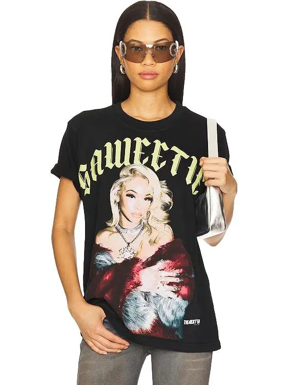 PHILCOS Saweetie Graphic Tee - Black
