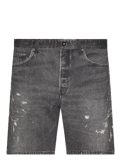 Rag & Bone Fit 4 Miramar Fixed Short - Black Paint Splatter