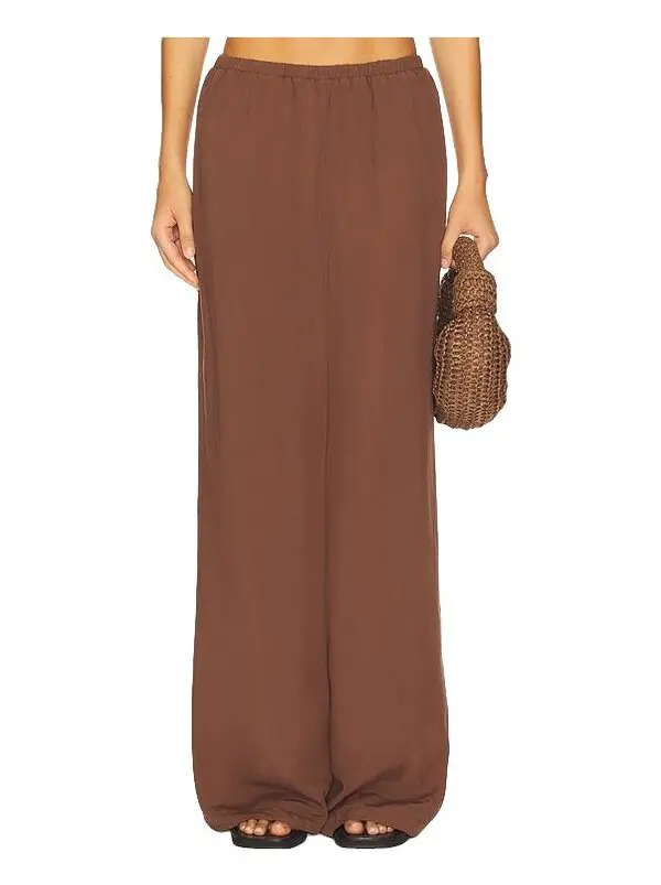 SEVEN WONDERS Fleur Palazzo Pant - Chocolate
