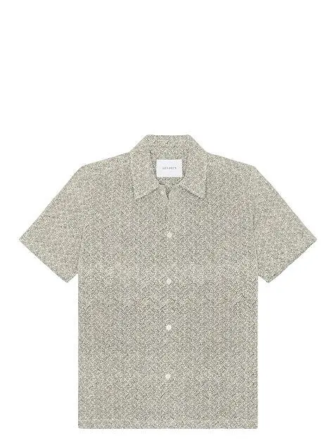 LES DEUX Hector Paisley Shirt - Black
