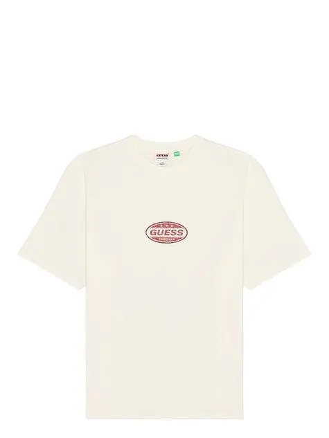 GUESS ORIGINALS Striker Tee In Cream - Sandy Shore