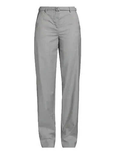 LARDINI Wool Straight-leg Trousers - Grey