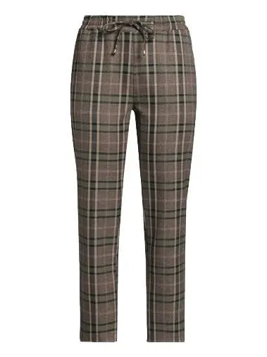 CROCHÈ Tapered Tartan Patterned Pants - Brown