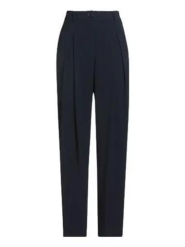 Armani Exchange Wide-leg Twill Pants - Blue
