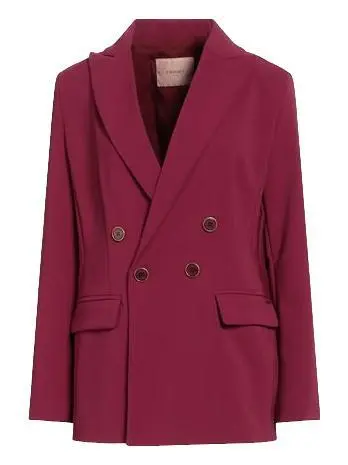 TWINSET Crepe Double-breasted Blazer - Red