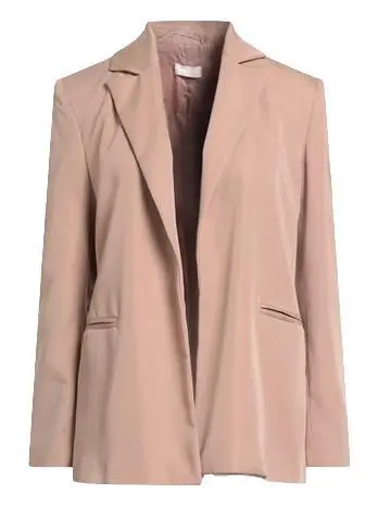 LIU •JO Single-breasted Gabardine Blazer - Beige