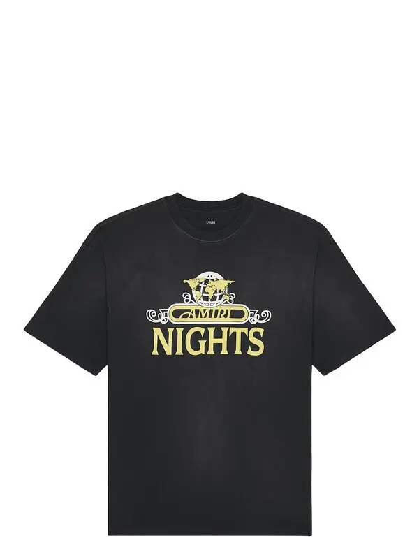 Amiri Nights Oversized Tee - Black