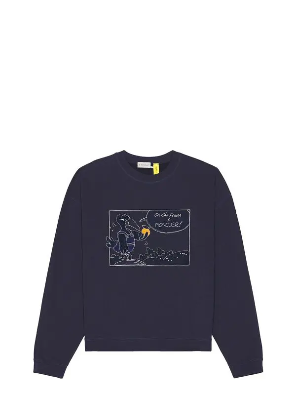 Moncler X Gilga Farm Donald Glover Sweatshirt - Navy