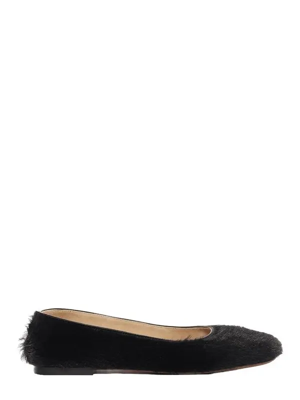 THE ROW Square Ballet Flats - Black