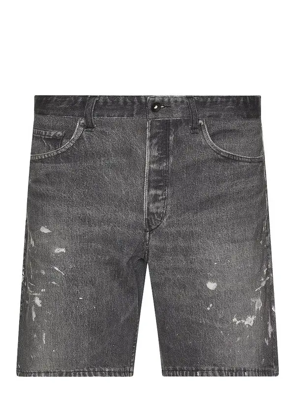 Rag & Bone Fit 4 Miramar Fixed Short - Black Paint Splatter