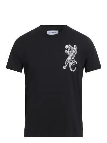 BIKKEMBERGS T-shirt Size Cotton, Elastane - Black