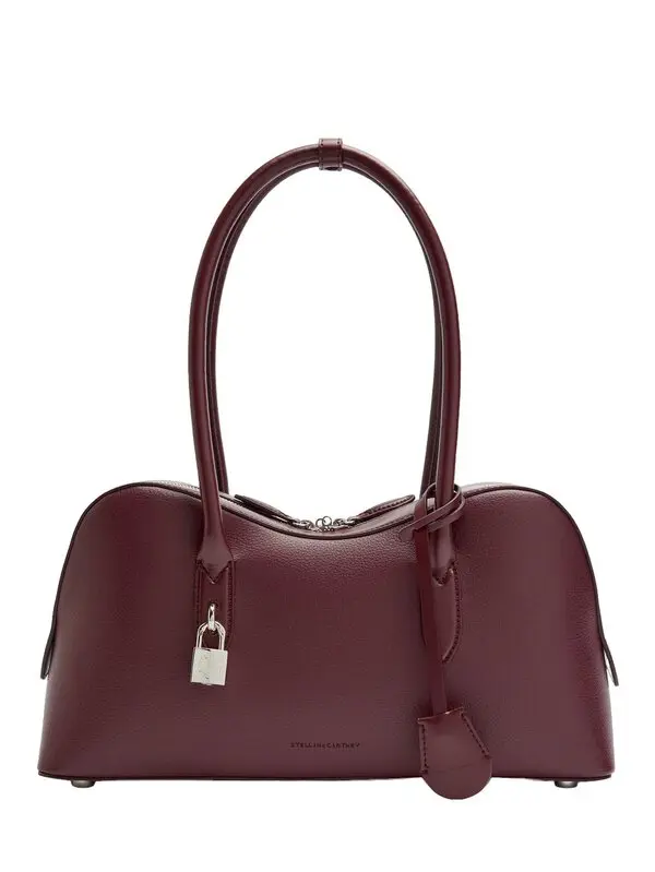 Stella McCartney Stella Ryder Medium Faux Leather Shoulder Bag - Burgundy
