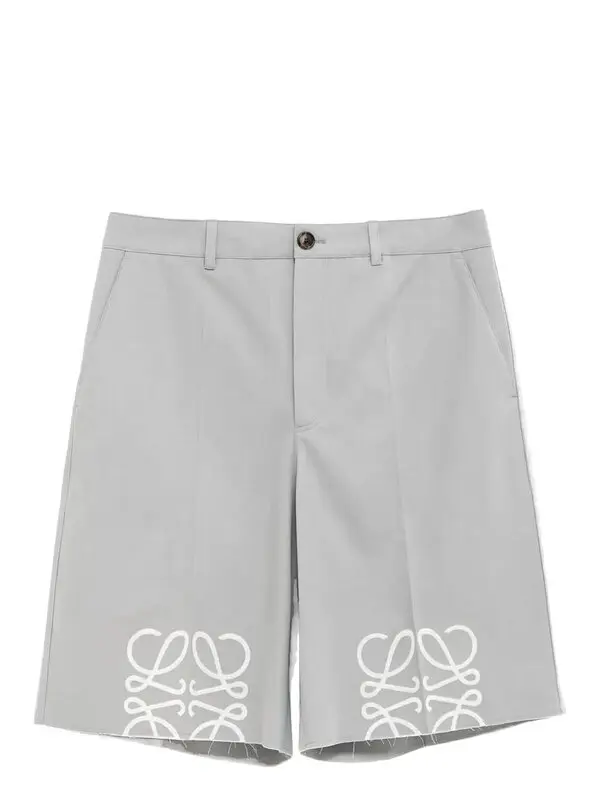 Loewe Anagram Print Shorts - Grey
