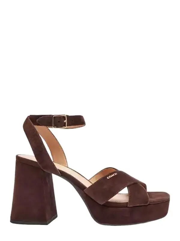 COACH® Block Heel Sandal - Maple