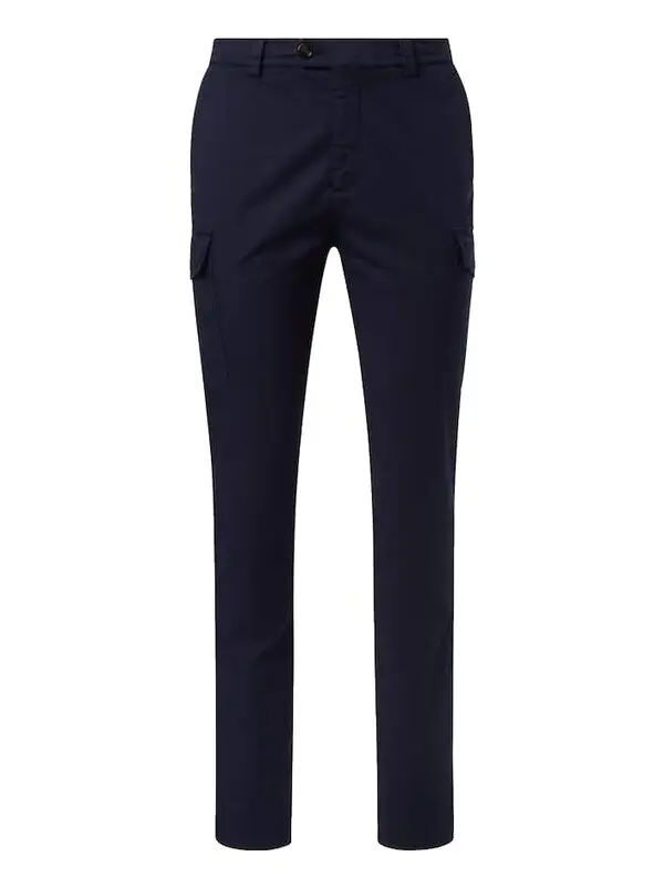 Brunello Cucinelli Cotton-blend Slim Pants - Blue