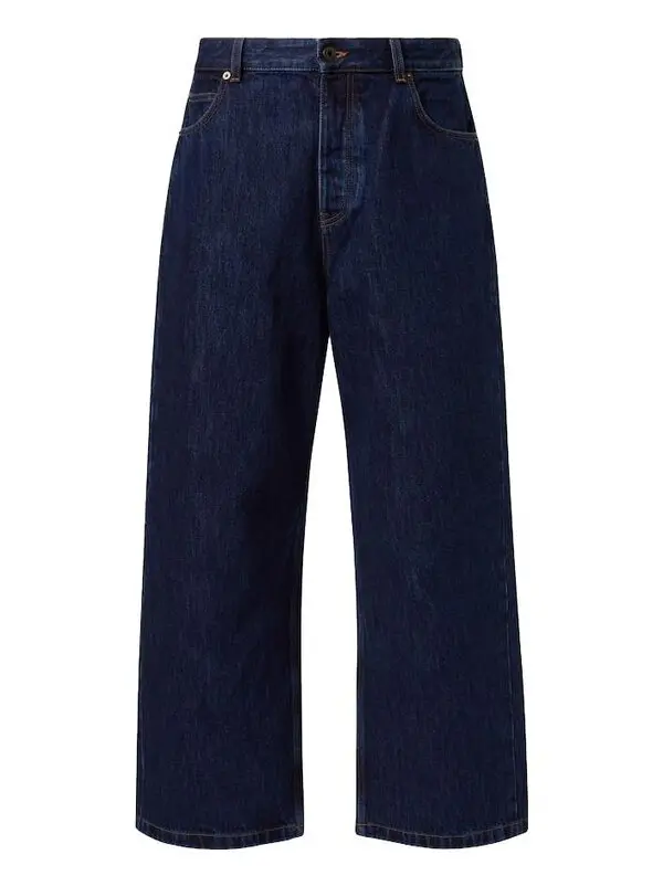 Loewe Mid-rise Barrel-leg Jeans - Blue