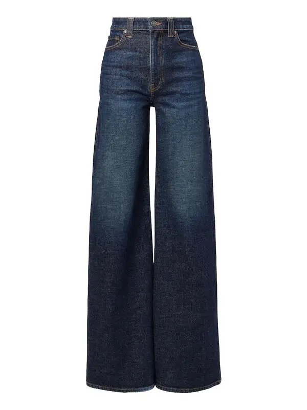 Khaite Dane Wide-leg Jeans - Blue